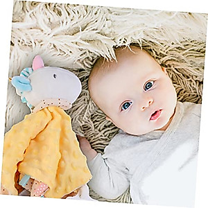 TOYANDONA Animal Security Blanket Baby Comforter Toy Animals Baby Animal Baby Blanket Doll Comforter Toy Comforter Doll Safety Blanket Appease Baby Down Cotton Bibs Baby Security Blanket