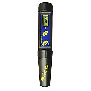 Milwaukee C66 Waterproof Conductivity EC/Temp Tester with Replaceable Electrode, 0.00 to 10.00 microSiemens/cm, 0.01 microSiemens/cm Resolution, +/-0.2 percent Accuracy