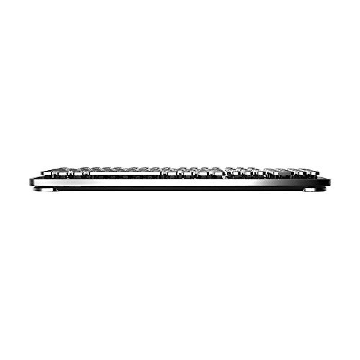 Azio Retro - Wired USB Mechanical Keyboard in Black and Chrome for PC (Blue Switch) (MK-RETRO-01)