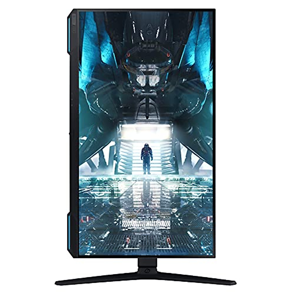SAMSUNG 28" Odyssey G70A Gaming Monitor, 4K UHD LED Display, HDR 400, 144Hz, 1ms Response, G-Sync and FreeSync Premium Support, Front Light Panels, LS28AG700NNXZA, Black