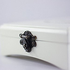 OLizee® Creative Baby Tooth Keepsake Wooden Box with Curl Bottle