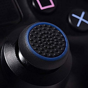 Liphontcta Thumb Grips Thumbstick Stick Joystick Caps for PS4 PS3 PS2 Xbox 360 Xbox one Analog Controller 2pcs (Blue)