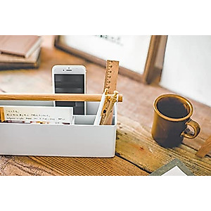 YAMAZAKI home Desk Organizer, White