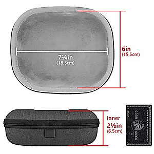 Geekria Shield Headphones Case Compatible with Logitech H340 USB, H390 USB, H151, Zone 750, H390 USB Case, Replacement Hard Shell Travel Carrying Bag with Cable Storage (Black)