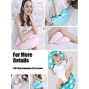 WEILORI U-Shaped Pregnancy Pillow for Pregnant Women ,Support for Back, Hips, Legs, Belly for Maternity Women,Maternity Pillow with Removable Cotton Cover,8 Patterns Option