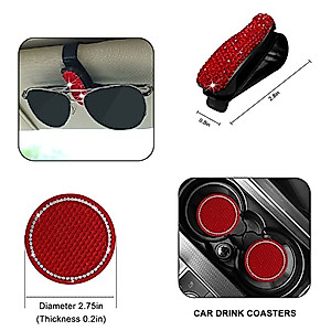 Yixin YIXIN Car Accessories for Women, Bling Set, Car Phone