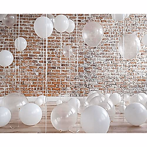 Clear Latex Balloons 12 Inch, Transparent balloons Pack of 100, Party Balloons for Baby Shower, Helium Balloons Clear for Birthday wedding-clear