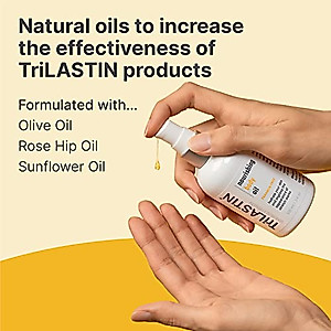 TriLASTIN Maternity Stretch Mark Bundle with Nourishing Body Oil and Hydro-Thermal Accelerator | 1 Month Supply of All-Natural, Paraben-Free, and Hypoallergenic Skincare Products