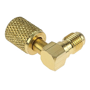 SHUDKBNX 5/16"" SAE Female To 1/4"" SAE Male Quick Connector Fitting Adapter for R410a R32 Air Conditioning Refrigerant Mini Split System, RadCH100