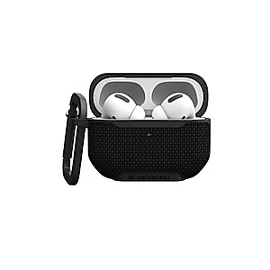UAG Designed for AirPods Pro Case (2nd Generation 2022) Metropolis Ballistic ARMR Black - Rugged Protective Case Cover Compatible with MagSafe Charging with Keychain Carabiner by URBAN ARMOR GEAR