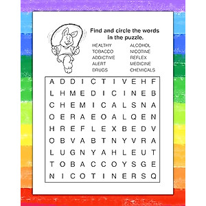 ZOCO - Drug Use Prevention - Educational Coloring Books (25 Bulk Pack, Without Crayons) - Community Outreach, Stay Drug Free Safety Handouts for Children - Games, Puzzles, Activities for Kids