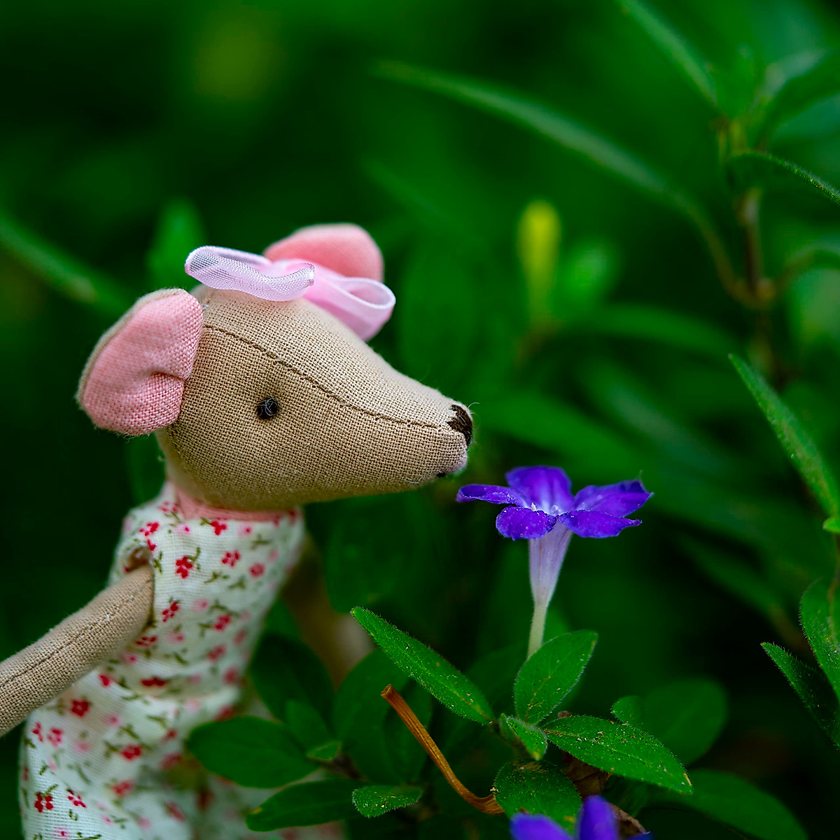 LEVLOVS Easter Bunny Ballerina Bunny Doll Mouse in a Matchbox and Friends Toy Baby Registry Gift