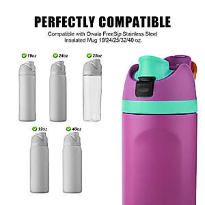 PEUTIER 4pcs Replacement Button Compatible with Owala FreeSip 24oz 32oz, BPA-Free Water Bottle Lid Mouth Push Button Switch Replacement Parts for Owala 19/24/32/40oz Bottle Accessories, Black