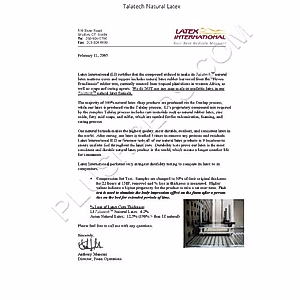 Eco Terra Natural Latex 3" Medium-Firm Mattress Topper | Luxurious Comfort & Support| Organic Certified Latex| Deep Rejuvenating Sleep| Support Shoulders, HIPS, Back & Knees| Twin