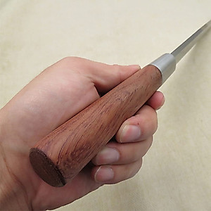 LICAIDAO Deba Knife, Fish Fillet Knife, Stainless Steel Single Bevel Japanese Kitchen Knife for Fish Cutting with Ergonomic Handle, 210mm