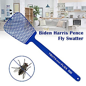 Biden Harris Pence Fly Swatter, Truth Over Flies Biden Harris Fly Swatter - 2020 Presidential Debate, Manual Swat Mosquitoes Home and Kitchen Helper (Swatter) (2pcs)