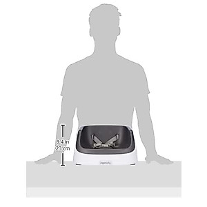 Ingenuity SmartClean Toddler Booster Seat for Dining Table with 3-Point Harness Straps, 1 Count (Pack of 1)