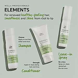 Wella Professionals Elements Renewing Shampoo| Gentle Sulfate & Silicone Free Shampoo| For All Hair Types| 8.4 Fl Oz