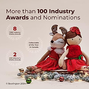 Bearington Grizwald The Golden Retriever Plush, Dogs Stuffed Animals, 7.5 Inch Golden Retriever Stuffed Animal, Ideal Christmas Stuffed Animal Gift for Toddlers, Kids & Teens