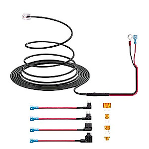 Radar Detector 10ft Hardwire Kit for Escort Valentine One Uniden Beltronics | 4 Sizes of Tap a Fuse included | Quick Connection Plug and Play
