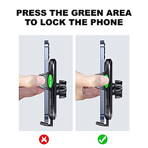 GUANDA TECHNOLOGIES CO., LTD. Car Phone Holder with Strong Suction Cup and Car Phone Mount Vent Clip