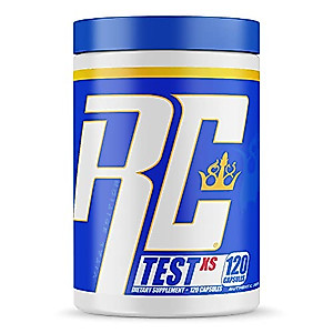 Ronnie Coleman Signature Series Test XS, Male Enhancement & Mass Gainer Workout Supplement with D'aspartic Acid, Booster for Men, Muscle Support, Energy Supplements, Stamina Enhancing, 120 Capsules
