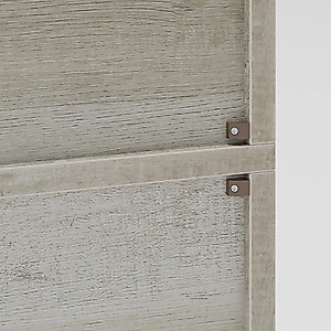 IRONCK Industrial Bookshelves and Bookcases with Doors Floor Standing 6 Shelf Display Storage Shelves 70 in Tall Bookcase for Home Office, Living Room