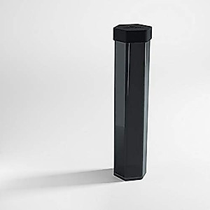 Gamegenic Playmat Tube | Secure Game Mat Storage | Organizes and Protects Standard-Sized and Extra Large Playmats | Unique Hexagonal Shape | Semi-Transparent Black Color | Made
