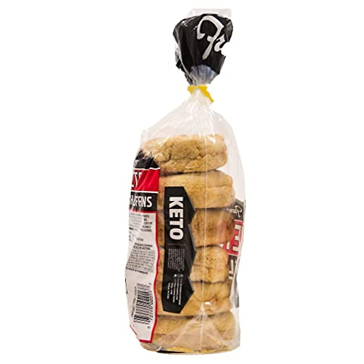 Franz Bakery Keto English Muffins with Living Chic Keto Lifestyle Guide 2 Pack (2 x 12oz)