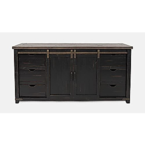 Jofran Madison County Reclaimed Pine Farmhouse Hutch Server
