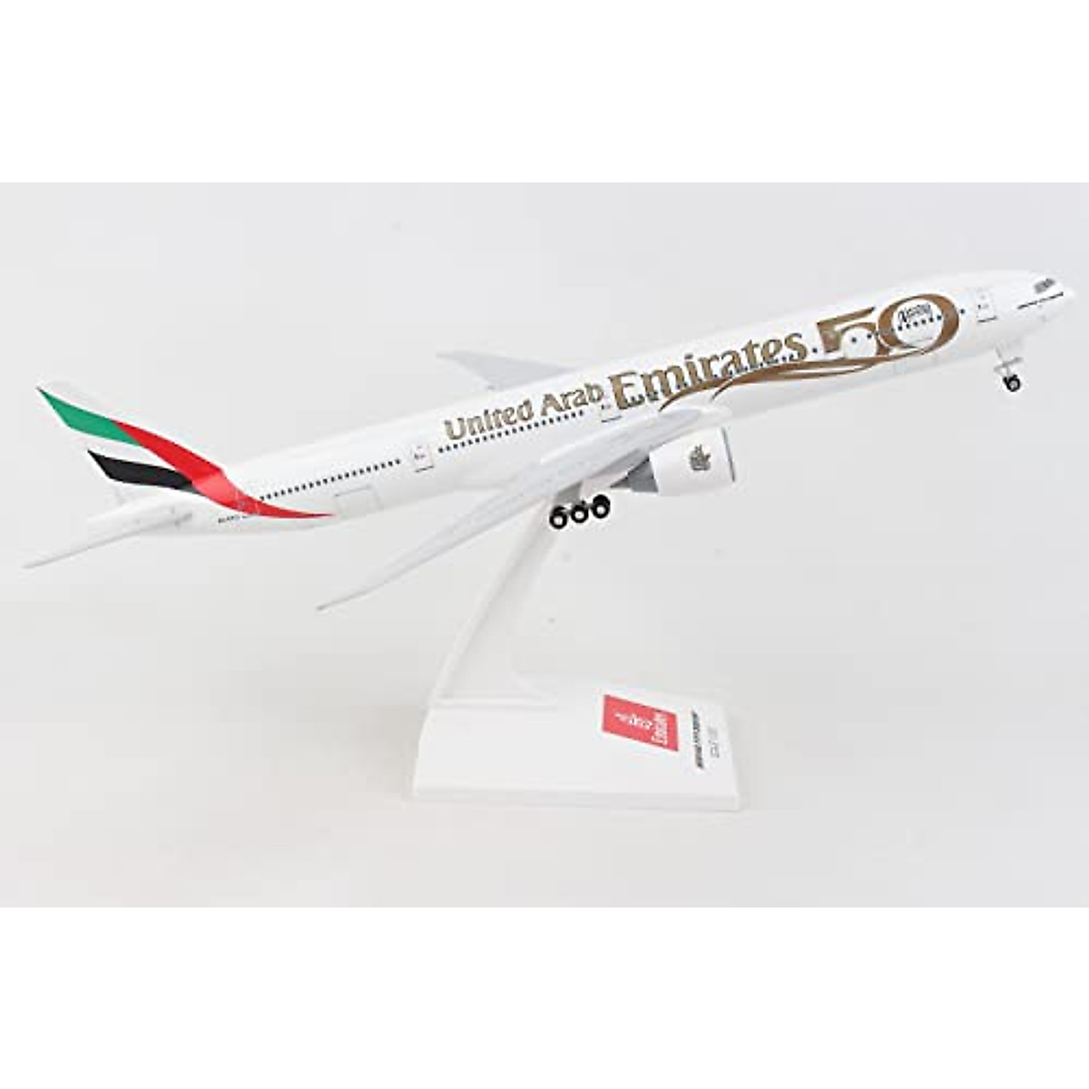 Daron SkyMarks Emirates 777-300ER 1/200 w/Gear 50th Anniversary SKR1099