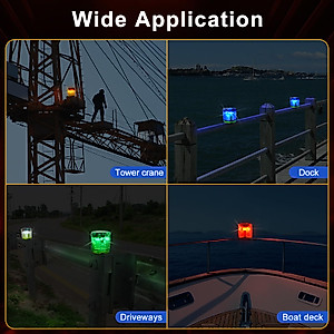 Aolyty Solar Strobe Warning Light Strong Magnetic Base Flashing Super Bright 360 Degree Automatically Turn On Waterproof for Construction Traffic Factory (Yellow)