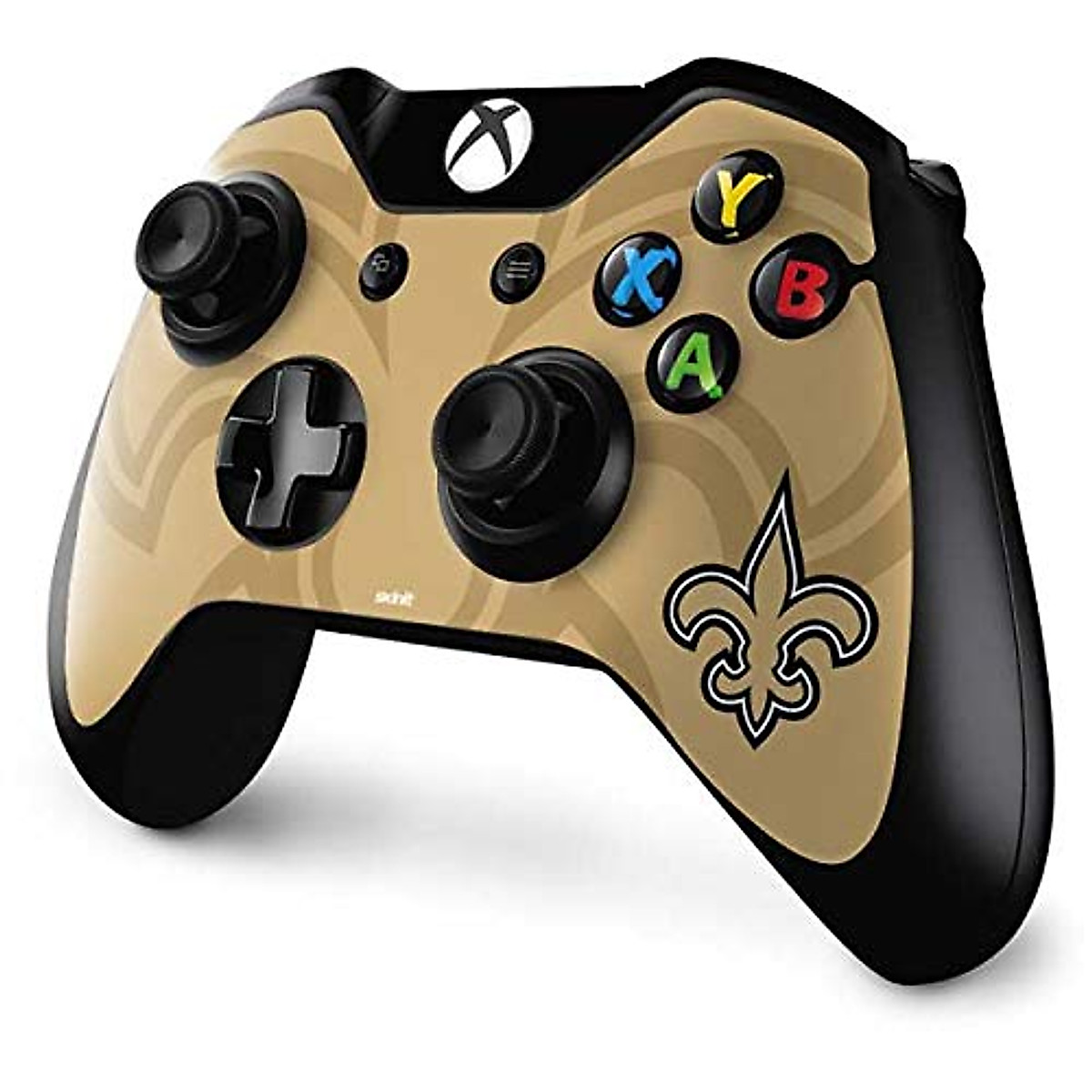 Skinit Decal Gaming Skin compatible with Xbox One Controller - Officially Licensed NFL New Orleans Saints Double Vision Design