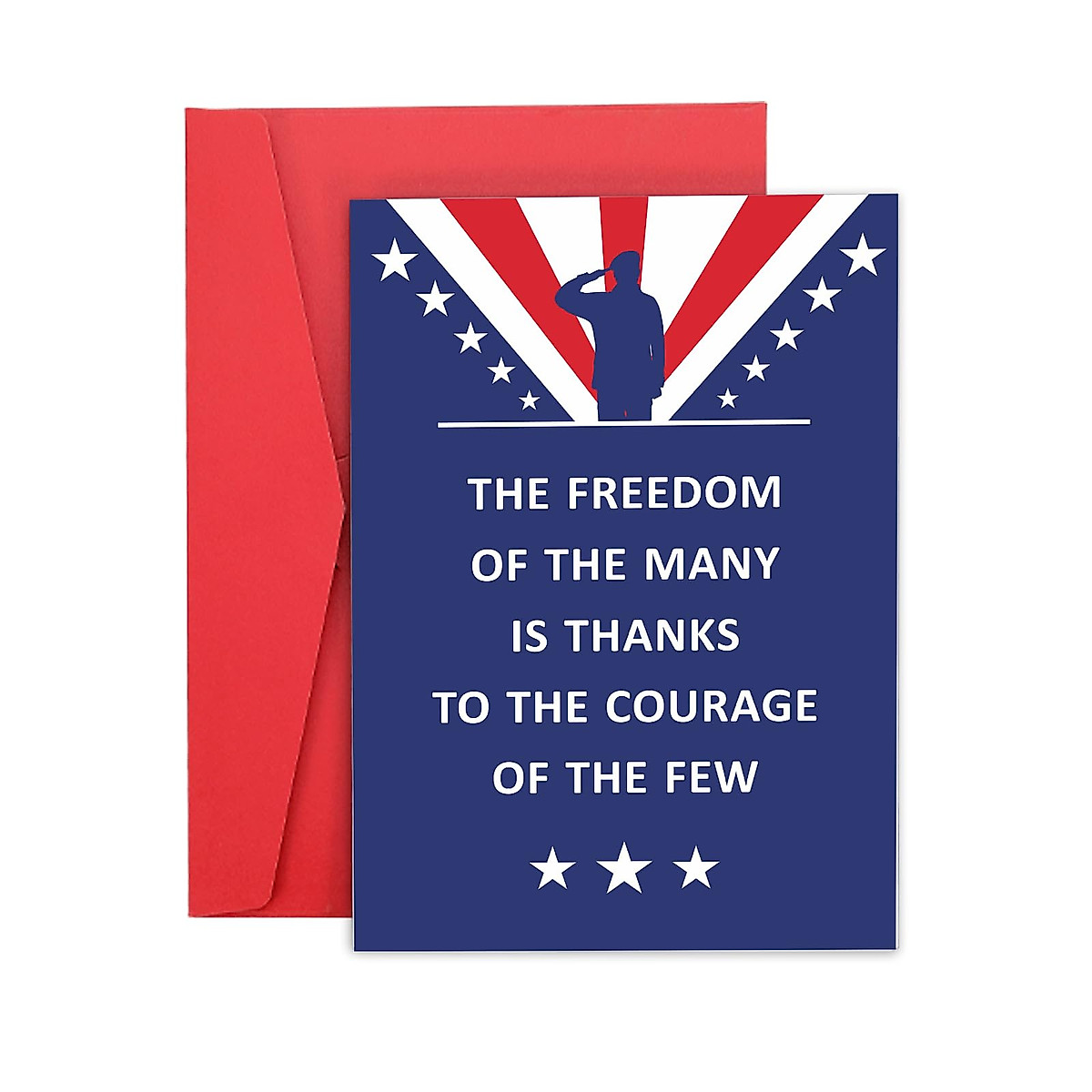 Thank You for Your Service Card Veterans Day Gift Bulk Veteran Gifts for Coast Guard Military Retirement Gifts Appreciation Thank You Card for Army Marines Navy BCT AIT Christmas Thanksgiving Day Gift 1Pcs