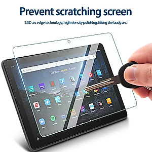 [2-Pack] All-new Fire HD 10 2021/Fire HD 10 Kids/Fire HD 10 Kids Pro/Fire HD 10 Plus Screen Protector,HD Anti-Scratch Anti-Fingerprint 9H Hardness Tempered Glass