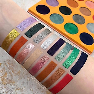 Juvia's Place The Magic Mini - Bright and Bold Red, Shades of 16, Eyeshadow Palette, Professional Eye Makeup, Pigmented Eyeshadow Palette, Makeup Palette for Eye Color & Shine