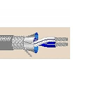 9841 500FT 24 AWG 1P Stranded Overall Foil/TC Braid 90% Computer Cable for Low-Cap EIA RS-485 CM - Chrome Belden
