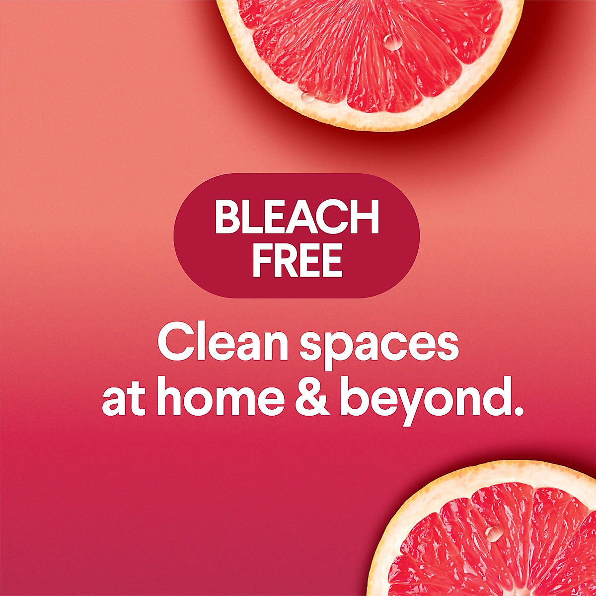 Clorox Scentiva Wipes, Bleach Free Cleaning Wipes - Tahitian Grapefruit Splash, 75 Count (Pack of 3)