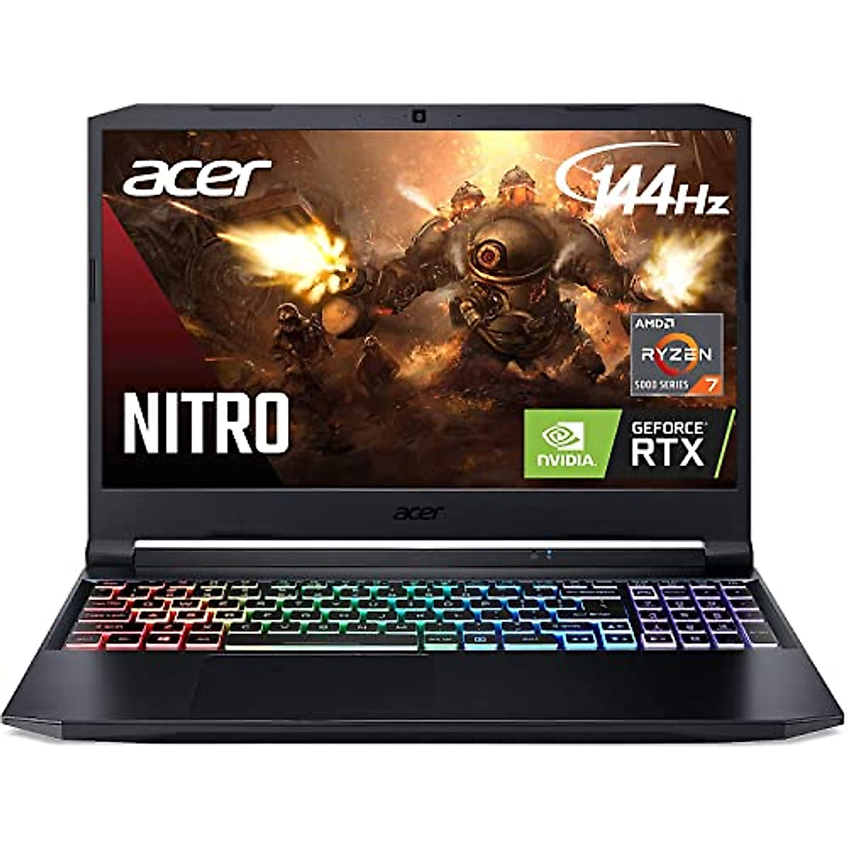 Acer Nitro 5 Gaming Laptop 15.6” FHD IPS 144Hz ComfyView Display AMD Octa-core Ryzen 7 5800H Processor 32GB RAM 1TB SSD GeForce RTX 3060 6GB Graphic Backlit Keyboard USB-C Win10 Black + HDMI Cable