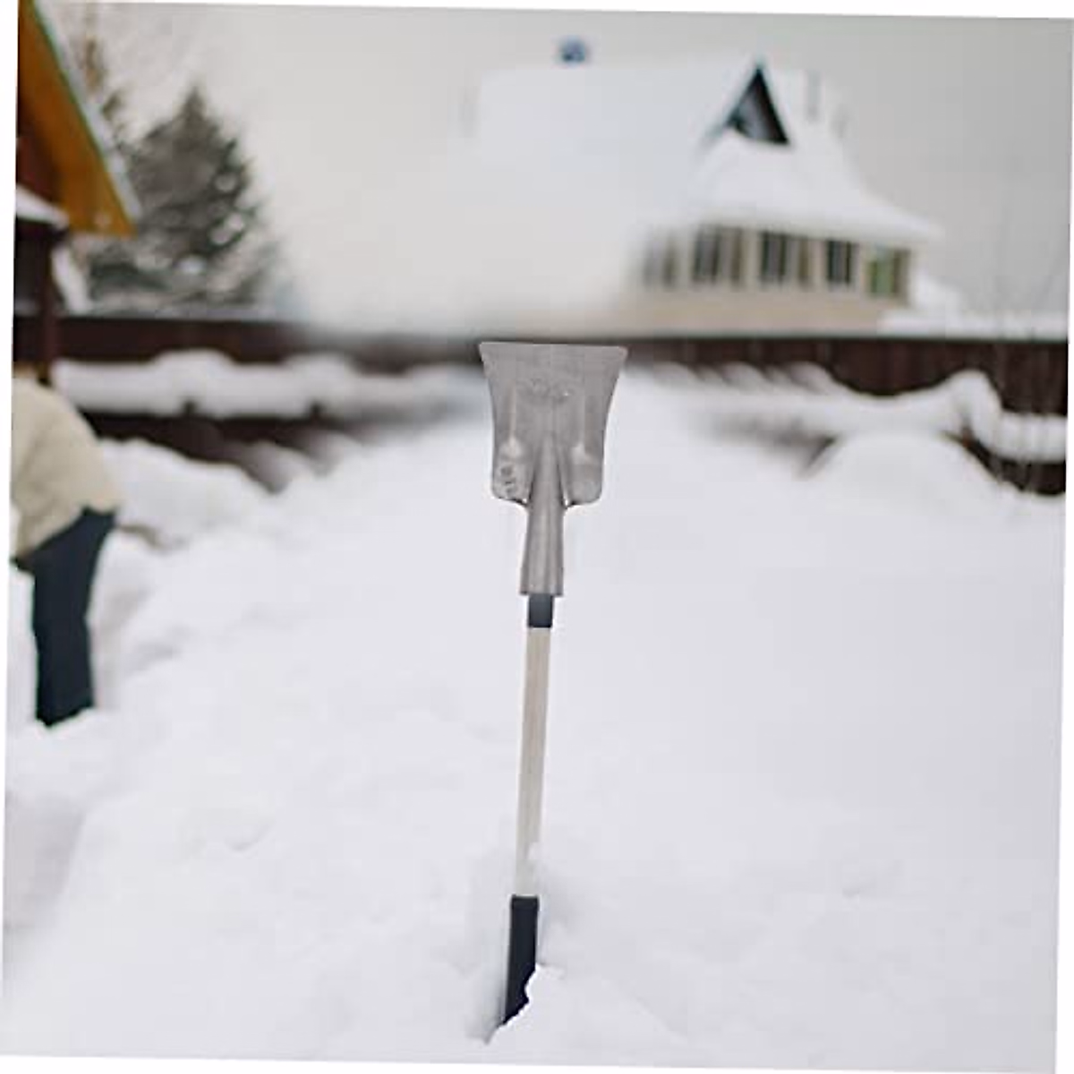 Happyyami Home Tools 2pcs Household Ice Steel Cleaning Removing Remover Road Shovel Outdoor Replaceable Tool Manganese Scraper Deicing Snow Thickened Metal Breaking Sidewalk Removal