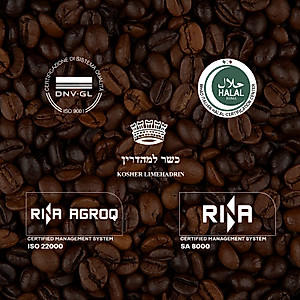 Aiello Caffe Italian Espresso Coffee Beans 2.2 LB Bag Arabica Whole Bean Coffee Blend Freshly Roasted and Blended in Southern Italy