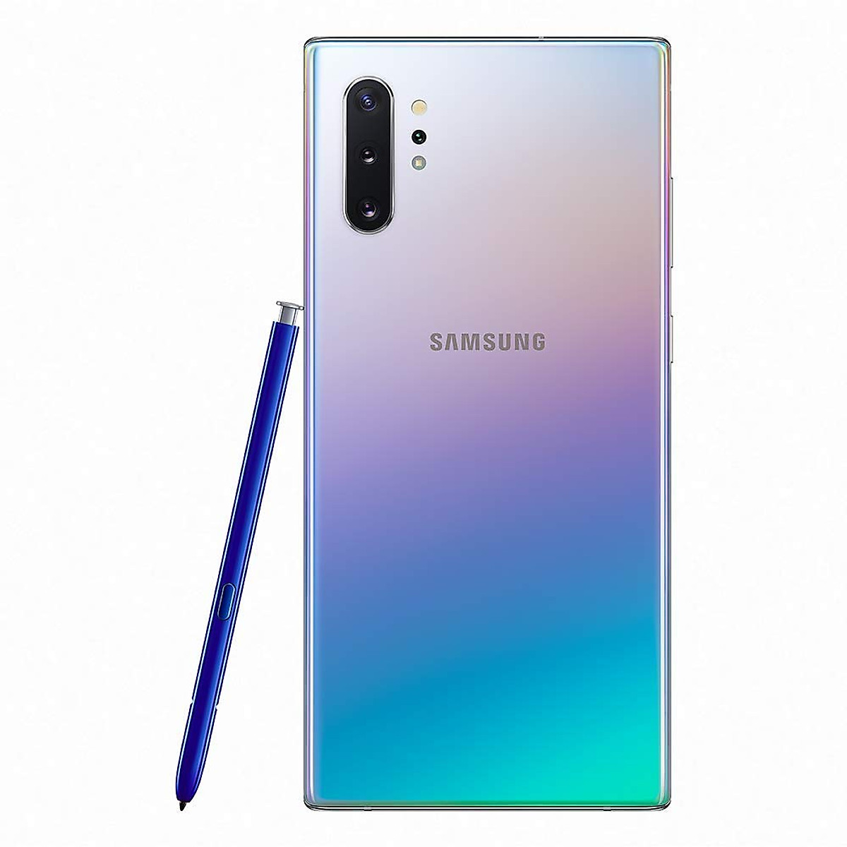 SAMSUNG Galaxy Note 10+ Plus (256GB, 12GB) 6.8" QHD+ AMOLED, Snapdragon 855, 4300mAh Battery, 4G LTE Fully Unlocked (T-Mobile, Verizon, Global) N975U1 US Model (w/Wireless Charger Pad, Aura Glow)