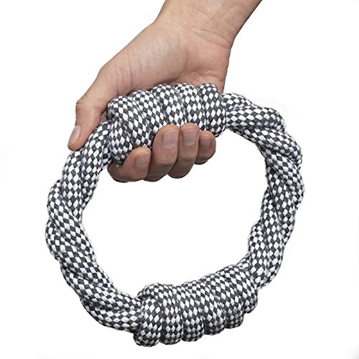 Paws & Pals Dog Chew Toys, Indestructible Cotton Braided Rope Toy, Best for Teething Puppy or Large Breed Aggressive and Heavy Chewers, Dogs Play Fetch, Heavy-Duty, Variety of Sizes & Styles