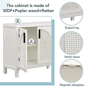 Foyer Tables for Entryway 58 Inch Modern Sideboard Buffet Table Storage Cabinet Console Sofa Table with Adjustable Shelves for Kitchen Living Room, Dining Room, Bedroom, and Hallway, White