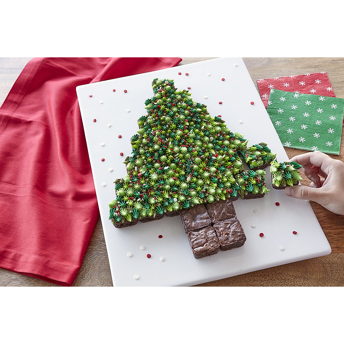 Wilton Recipe Right Non-Stick In Biscuit Brownie Pan, 11" x 7" x 1-1/2"