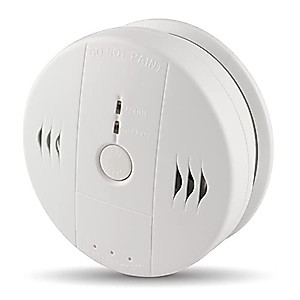 Shackcom Combination Smoke and Carbon Monoxide (CO) Detector Alarm 1 Pack, Protect Your Home from Fire and Gas Leaks, Even When You're Away, Battery Operated