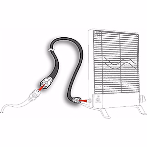 Wadoy RV Propane Hose Connector Assembly 3 Foot - 3/8" Female Flare x 3/8" Female Flare Quick Connect Hose 59913