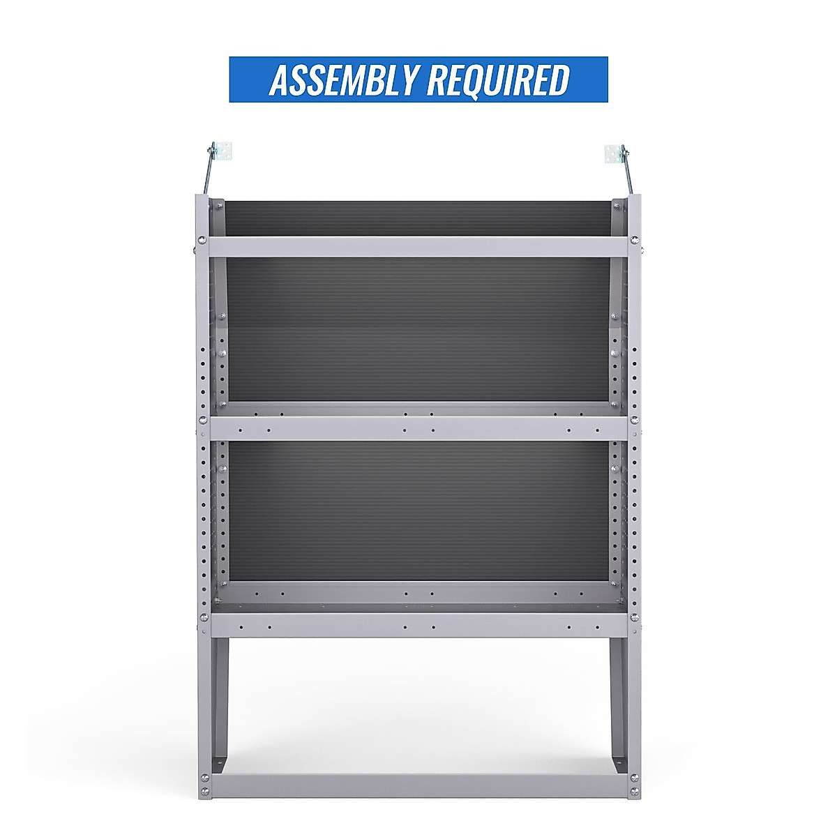 AA Products Inc. SH-4303 Steel Van Shelving Storage System Fits for NV200, Transit Connect 2014+ and Chevy City Express, Contoured Shelving Unit, 32" W x 43" H x 13" D
