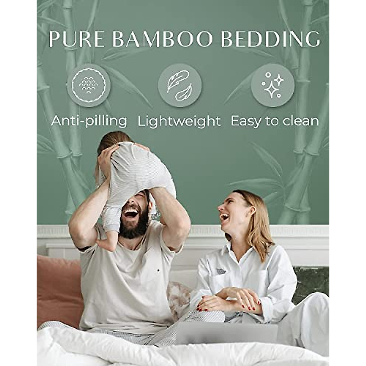 LINENWALAS 100% Organic Bamboo Silk Pillow Cases Standard Size, 2 Pack Soft, Breathable, Cooling Pillowcases Set Queen Size with Envelop Closure for Halloween (Burnt Orange, 20x30 Inches)