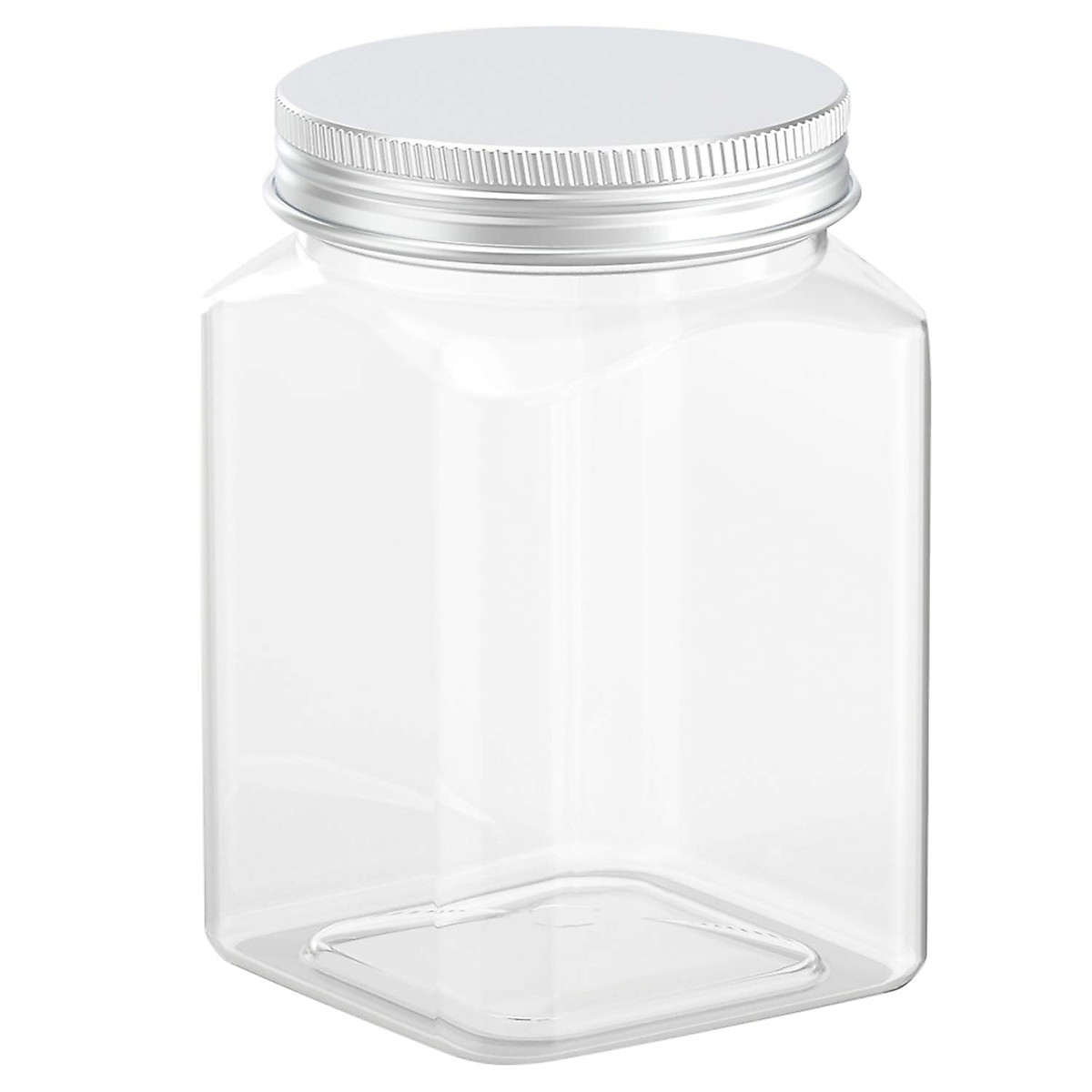24 Ounce Clear Plastic Jars Storage Containers With Lids For Kitchen & Household Storage Airtight Container 3 PCS